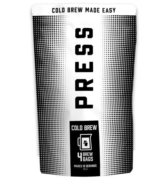 Cold Brew Coffee Bags | 4 Brew Bags | 18 Servings – Press Coffee Roasters